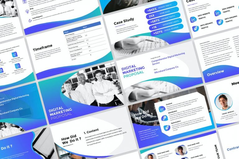 20+ Editable Digital Marketing PowerPoint Templates | SlidesGobo